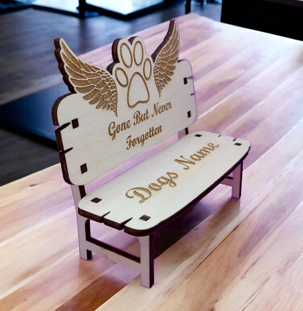 IN LOVING MEMORY dog memorial bench family pet keepsake lost dog £7.15 ...