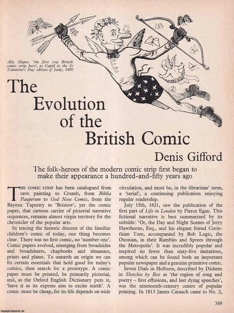 THE EVOLUTION OF The British Comic. An Original Article From History ...