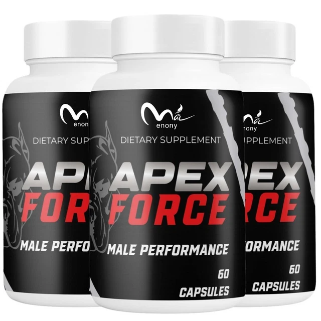 (3 PACK) APEX Force Men Pills, ApexForce Male Health Support Formula ...