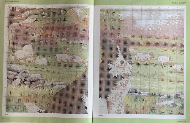 CROSS STITCH CHART - Border Collie £1.49 - PicClick UK