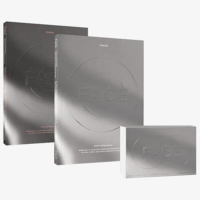 BTS JIMIN FACE Album PHOTOBOOK 2 Ver SET+WEVERSE Ver/2CD+QR Card+2Photo ...