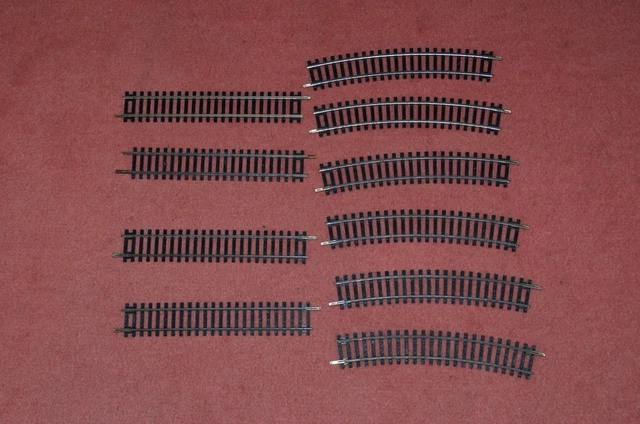 HORNBY 00 GAUGE 6 x R606 & 4x R600 Model Railway Track Pieces Made in ...