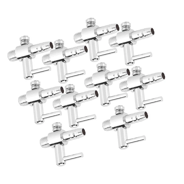 10PCS SET FLOW Control Lever Air Volume Flow Adjustment Valve Fish Tank ...