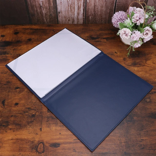 RESTAURANT MENU COVERS 2020 Graduation Gift Folder Blue Protective Case ...