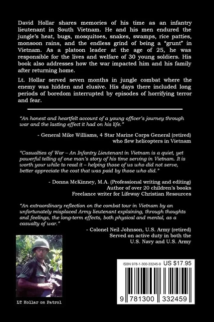 CASUALTIES OF WAR An Infantry Lieutenant in Vietnam David Hollar ...