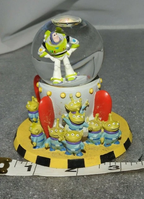 RETIRED DISNEY TOY Story Mini Snow Globe Buzz lightyear with aliens $25 ...