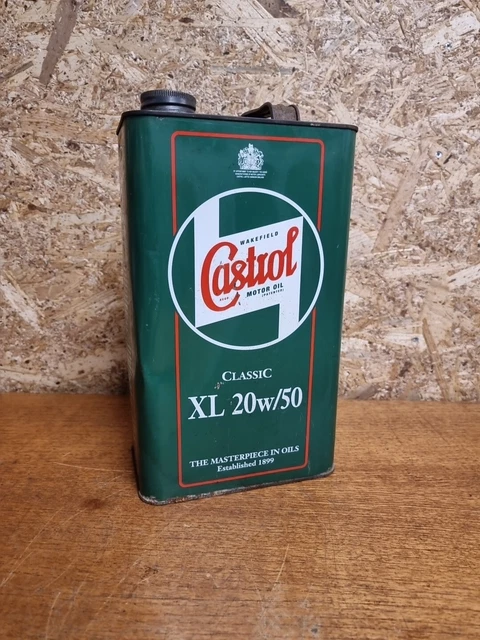 CASTROL CLASSIC 20W/50 Motor Oil Tin Can Empty £14.95 - PicClick UK