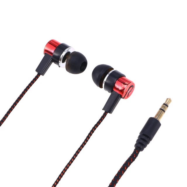 MP3/MP4 CLOTH LINE Heavy Bass Earphone In-ear Earphone With 3.5mm Plug ...