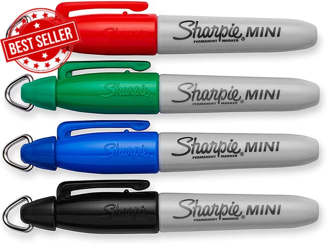 MINI PERMANENT MARKERS, Fine Point, Assorted Colours, 4 Count $11.99 ...