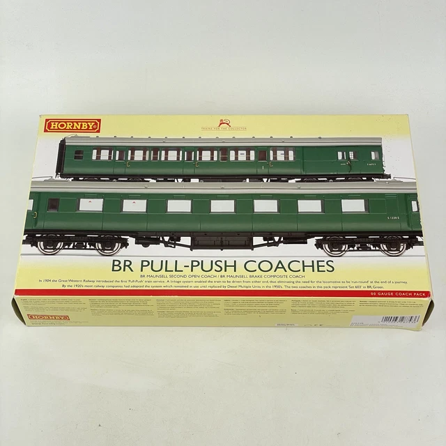 HORNBY R4534B BR Pull Push Coach Pack OO Gauge £69.00 - PicClick UK