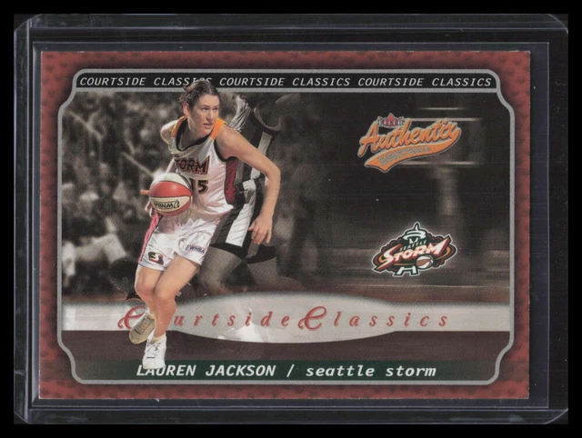 2002 FLEER AUTHENTIX WNBA Courtside Classics 7 Lauren Jackson F02708 ...