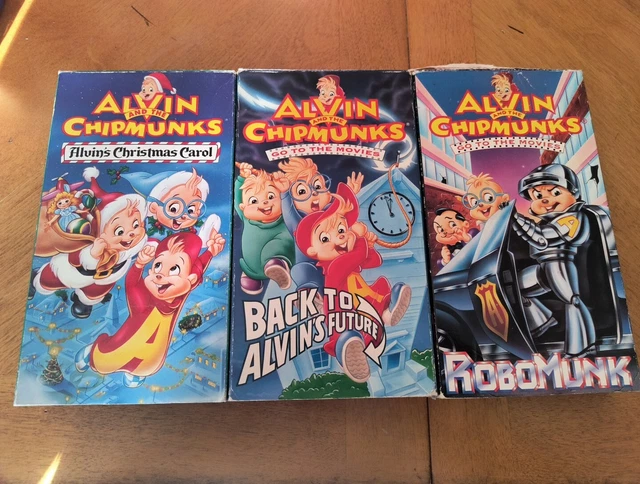 ALVIN AND THE CHIPMUNKS 3 VHS Lot Robomunk, Christmas Carol, Back Alvin ...
