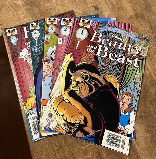 BEAUTY AND THE Beast Disney Comics Special Issue 1-5! Complete And A+ ...