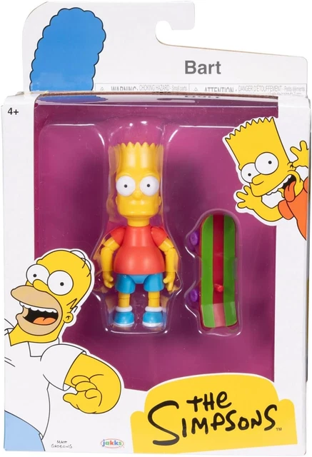 THE SIMPSONS - Bart Simpson 12cm Action Figure By Jakks Pacific - Brand ...
