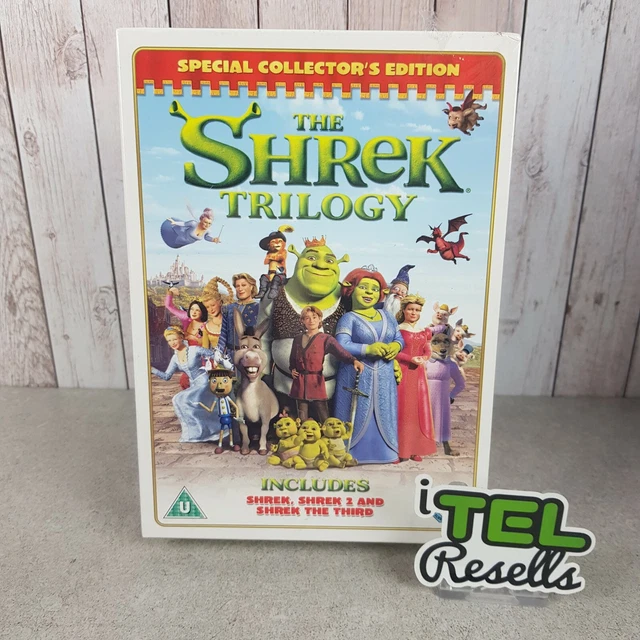 SHREK TRILOGY DVD, 2007 3-Disc Set Box Set Special Collectors Edition ...
