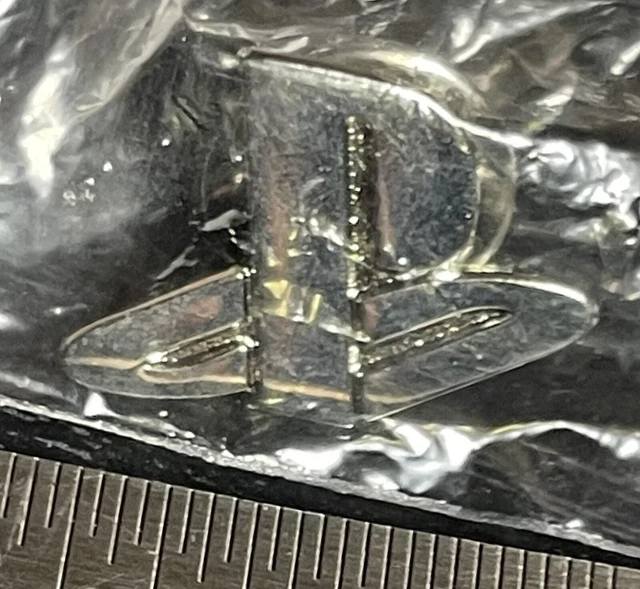 SONY PLAYSTATION PS Logo Chrome Pin Official OEM Sony Brand Promo ...