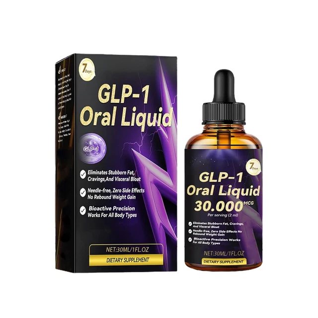 GLP-1 ORAL LIQUID Dietary Supplement Drops,Weight Loss Gut & Health ...