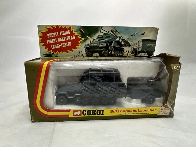 1974 CORGI 907 Sdkfz Rocket Launcher, WW2 German Semi Track £29.95 ...