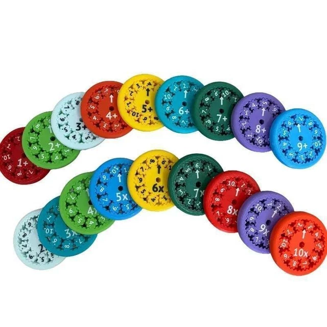 9X MATHE FIDGET-SPINNERS Math Fact Fidget-Spinner Mathe Lern Fidget ...