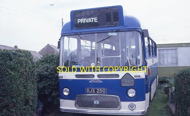 35MM ORIGINAL BUS slide Ex Harvey of Mousehole RJX 250 (Ex Halifax JOC ...