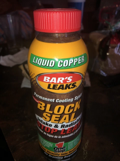 BAR'S LEAKS 1109 Block Seal Intake & Radiator Stop Leak Liquid Copper ...
