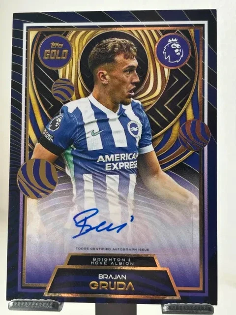 TOPPS PREMIER LEAGUE Gold 2025/2026 Brajan Gruda Auto £14.95 - PicClick UK