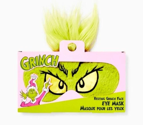 THE GRINCH PLUSH Sleeping/Resting Grinch Face Eye Mask Dr Seuss At ...
