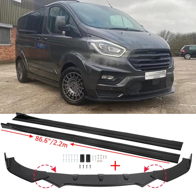 FRONTSPOILER SPOILERSCHWERT SEITENSCHWELLER Für Ford Transit Custom ...