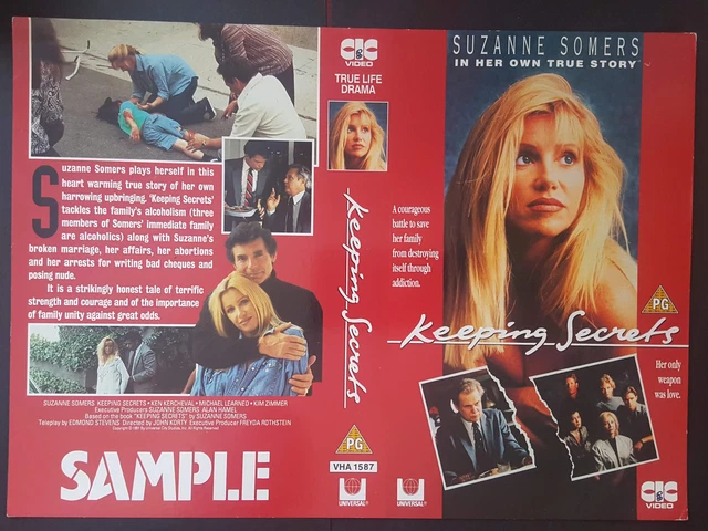 KEEPING SECRETS - Suzanne Somers - Promo Sample Video Sleeve/Cover # ...
