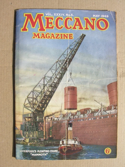 1949 MECCANO MAGAZINE May Cadby Hall J Lyons Kenya & Uganda Railway ...