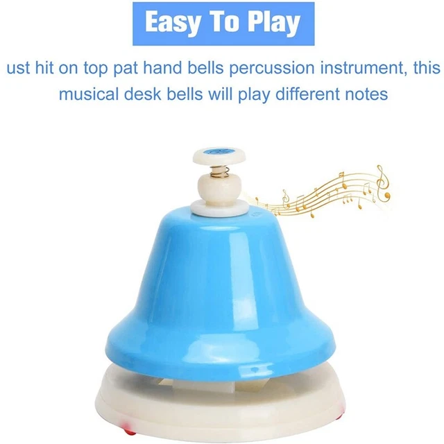 DESK BELLS, 8 es Diatonic Metal Hand Bells, Music Bells, Musical4138 ...