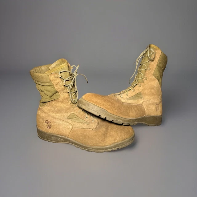 BELLEVILLE MEN'S 590 USMC Hot Weather Combat Boots Brown Size 15 R £104 ...