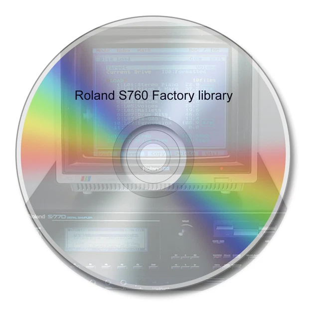 ROLAND S750 S760 S770 sampler Complete Factory sample collection - 14 ...