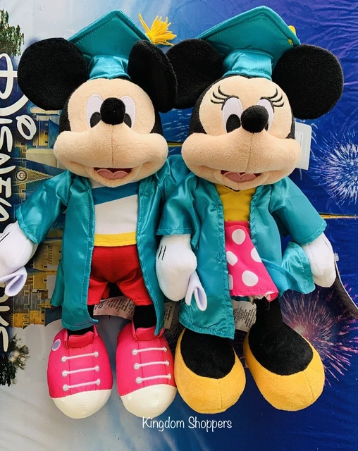 DISNEY PARKS MICKEY Mouse Class of 2021 Graduation Plush 14" Teal Cap ...