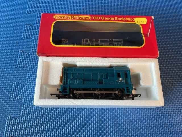 HORNBY R152 CLASS 08 0-6-0DS Shunter Diesel Loco Blue VGC Boxed Triang ...