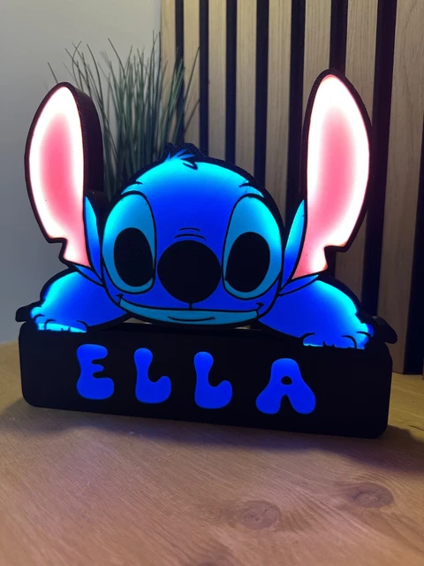 PERSONALISED STITCH LED Lightbox Sign 3D Printed £19.99 - PicClick UK