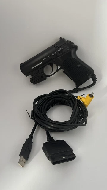 SONY PLAYSTATION LIGHT GUN PISTOL BLASTER CONTROL GCon Thrust master ...