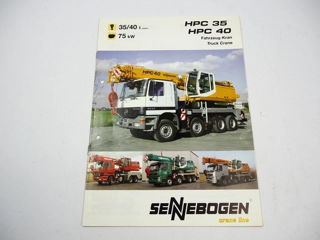 SENNEBOGEN HPC 35 40 Mobilkran Autokran auf Mercedes Volvo Fahrgestell ...