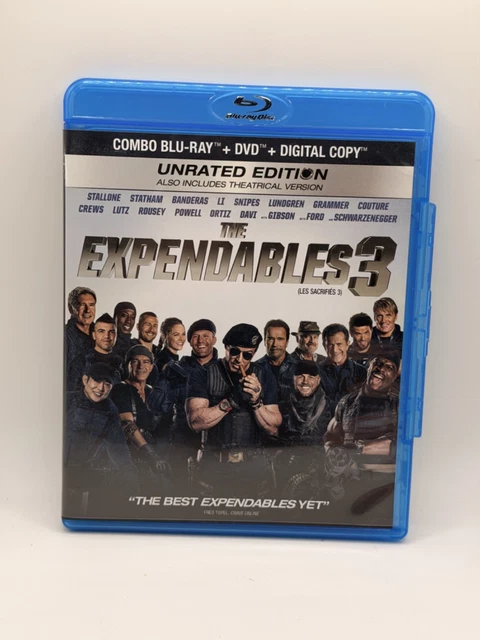 THE EXPENDABLES 3 (Blu-ray/DVD, 2014, 2-Disc Set) Tested and Works $25. ...