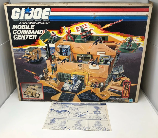 GI JOE MOBILE Command Center Steam Roller w/ Box, Blue Prints 1987 ...