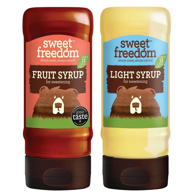 VEGAN BRILLIANT BAKING Bundle x1 Fruit Syrup 350 G & x1 Light Syrup 350 ...