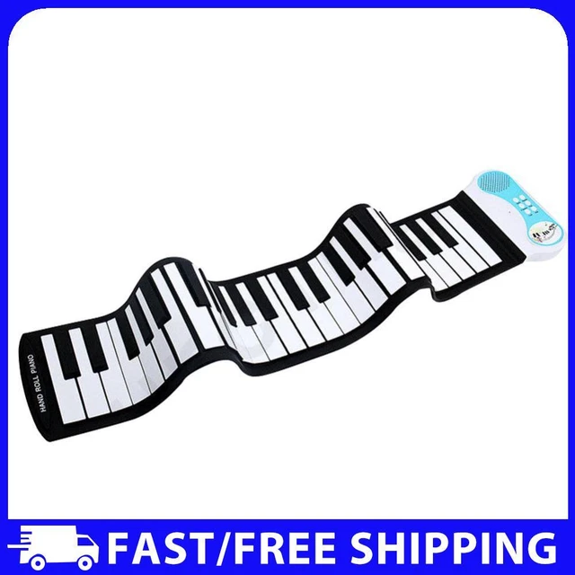 37 KEYS FLEXIBLE Hand Roll Up Piano Portable Silicone Soft Keyboard ...