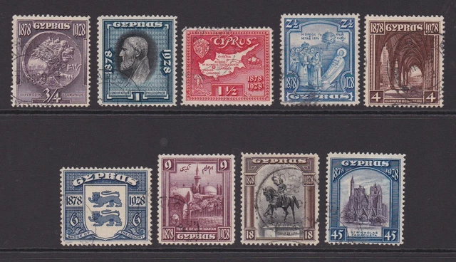CYPRUS. 1928. SG 123-131, 3/4pi to 45pi. Good/fine used. £26.09 - PicClick UK