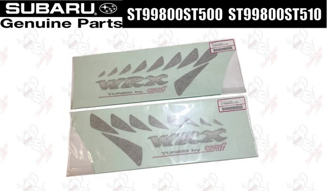 SUBARU IMPREZA WRX STI GC8 Rear Side Fender Decal Sticker Rare Item OEM ...