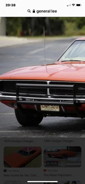 1969 DODGE CHARGER general lee nudge bar Push Bar Dukes Of Hazzard 1968 ...