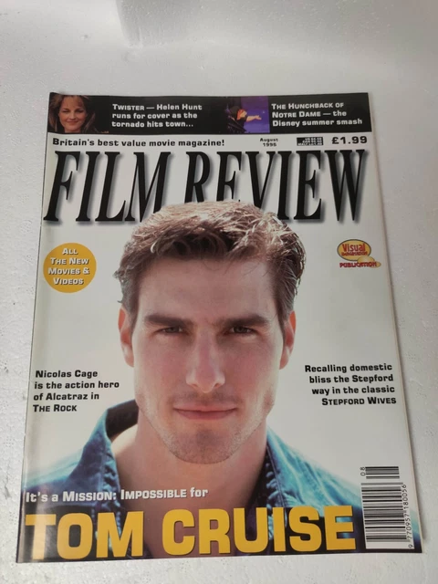 FILM REVIEW MAG 1996 Aug TOM CRUISE/Nic Cage/Helen Hunt/Cable Guy £9.95 ...