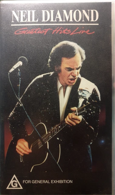 NEIL DIAMOND - Greatest Hits Live - VHS Video Tape $29.95 - PicClick AU