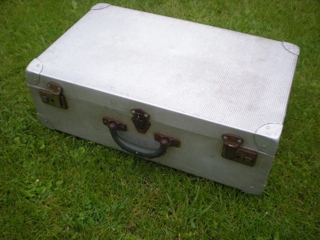 ANCIENNE VALISE EN Alu Aluminium Metal Vintage Deco EUR 25,00 - PicClick FR