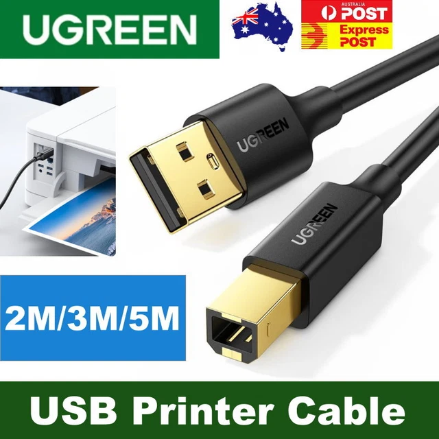 UGREEN USB PRINTER Cable USB 2.0 Type A Male to Type B Male for Printer ...