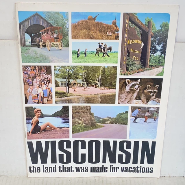 VINTAGE WISCONSIN THE Land That Was Made For Vacations Tourist Travel ...